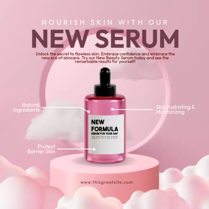 New Serum for your skin Template | PosterMyWall