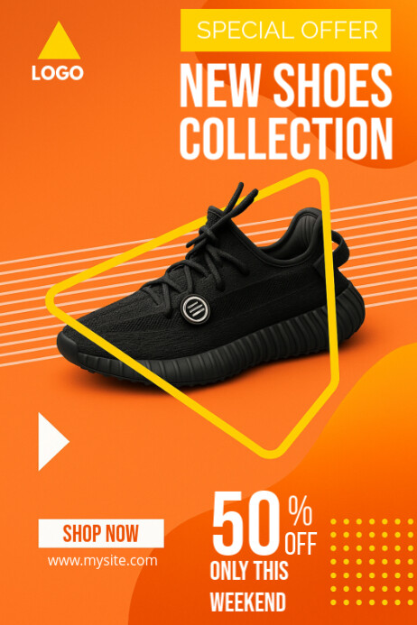 New Shoes Collection Sale Ad Poster Template | PosterMyWall