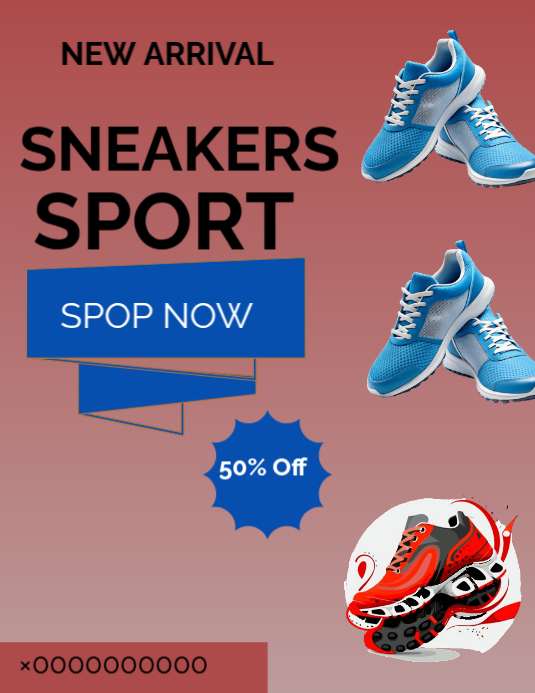 NEW SNEAKERS FLYER Templat | PosterMyWall