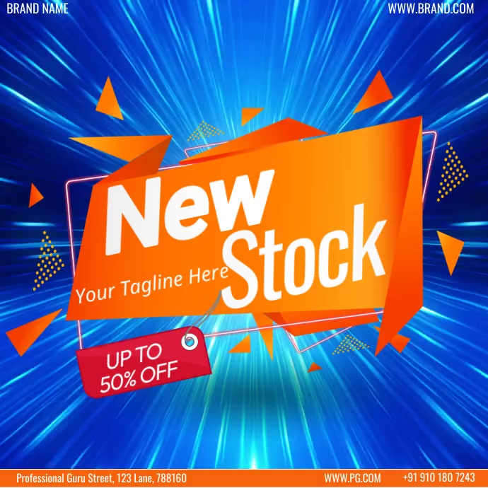 new stock Template | PosterMyWall