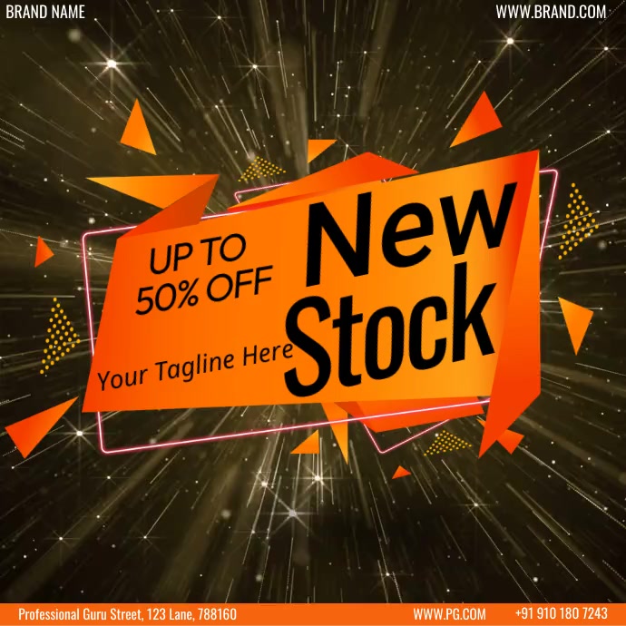 Plantilla de new stock | PosterMyWall