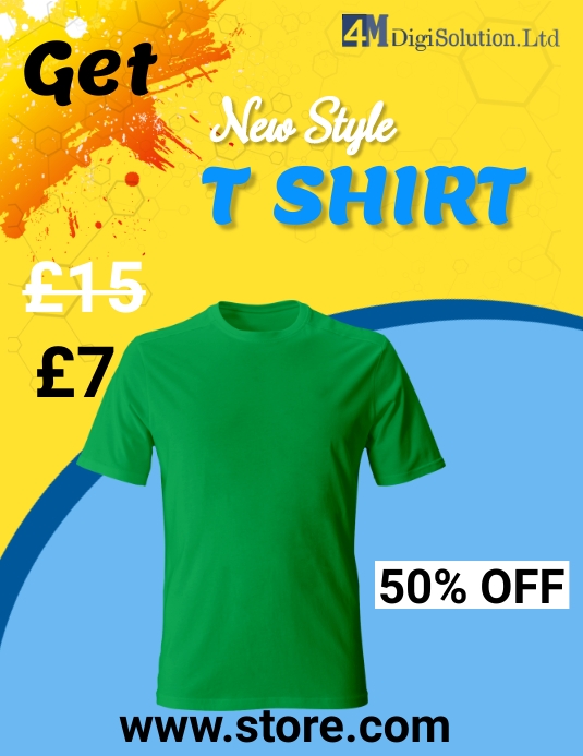 Plantilla de New Style t shirt design template | PosterMyWall
