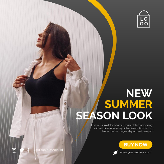 New Summer Season Look Fashion Poster Template | PosterMyWall