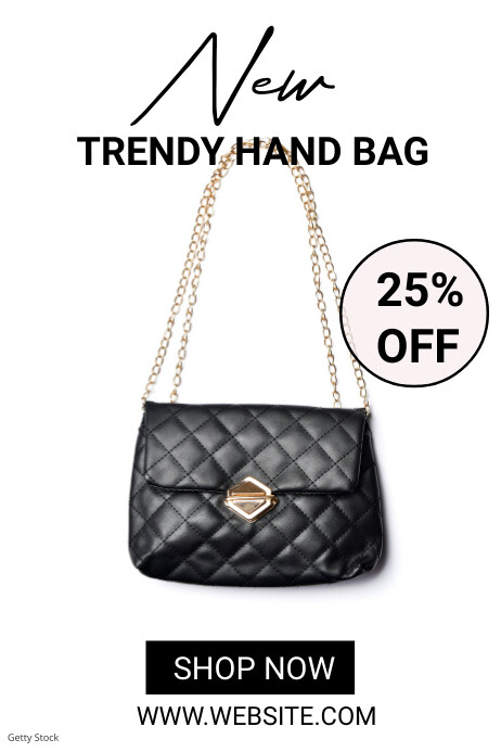New Trendy Bag Poster Template | PosterMyWall