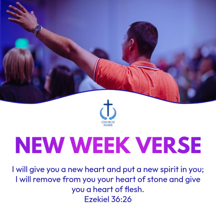 Copy of New week bible verse | PosterMyWall