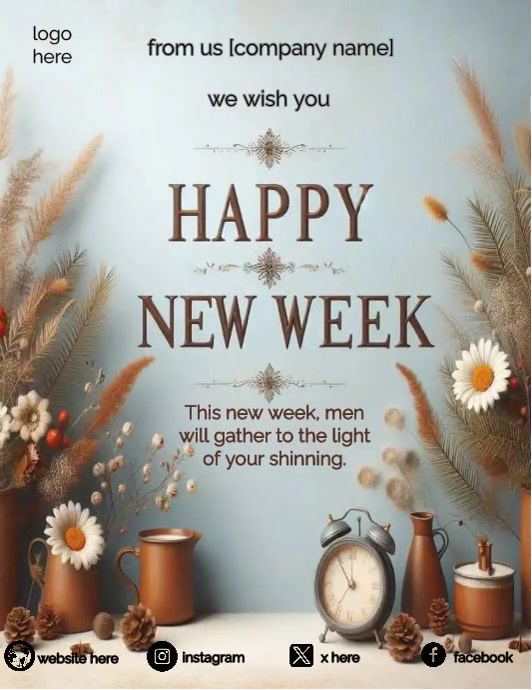 Modèle New week | PosterMyWall