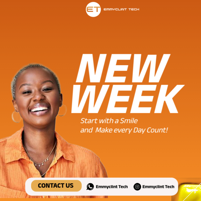 Plantilla de new week flyer happy new week new week motivation ...