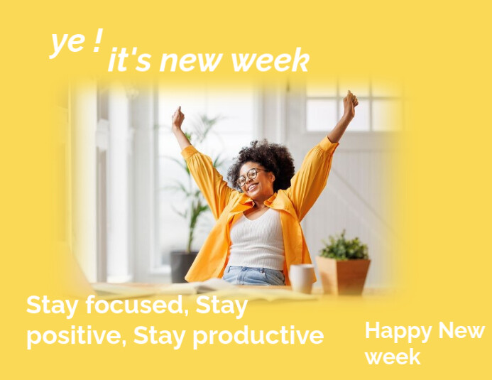 NEW week message Template | PosterMyWall