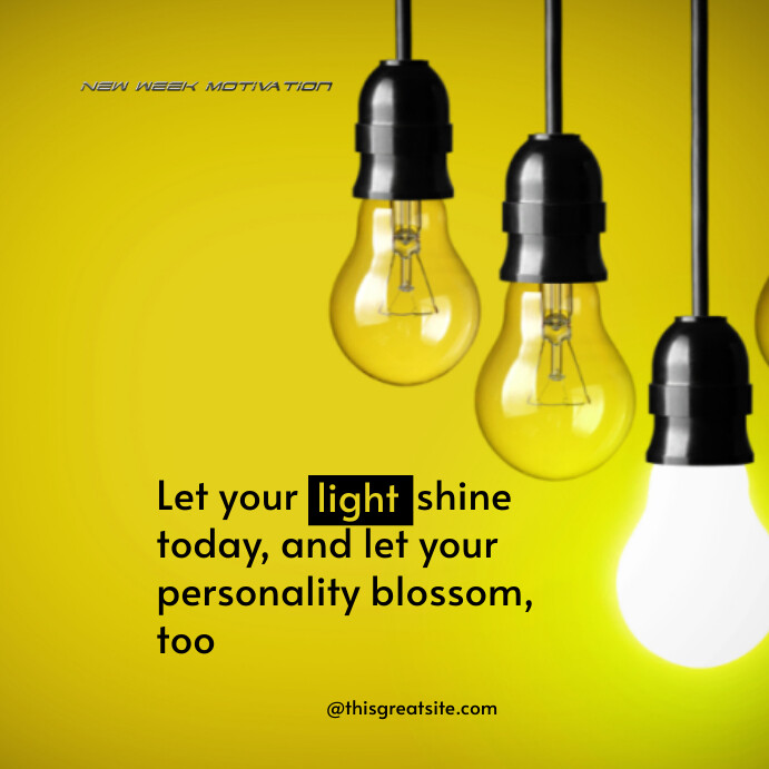 New Week Motivation Template | PosterMyWall