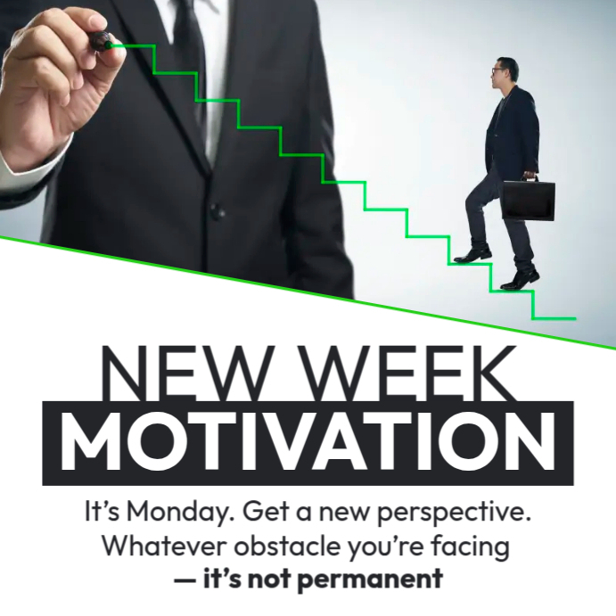New week motivation flyer template | PosterMyWall