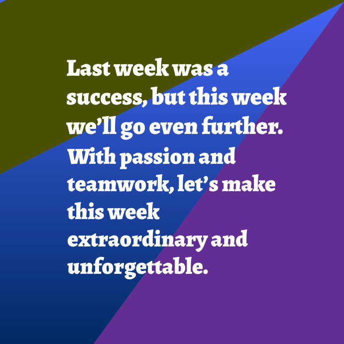 Copy of New week motivational quote | PosterMyWall