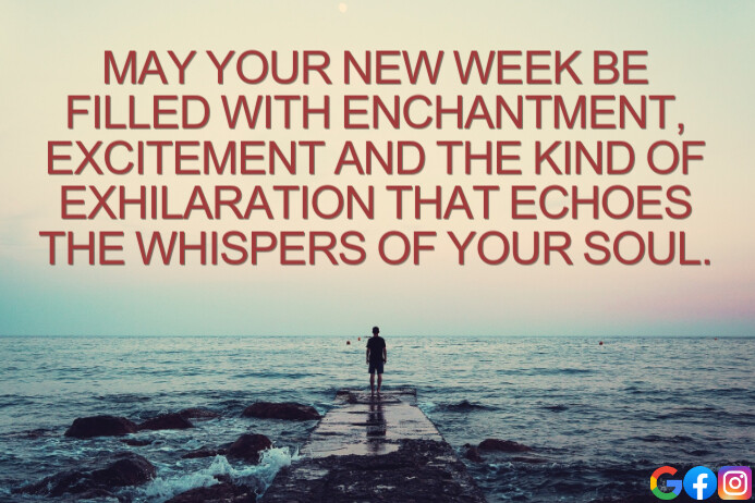 NEW WEEK QUOTE TEMPLATE | PosterMyWall