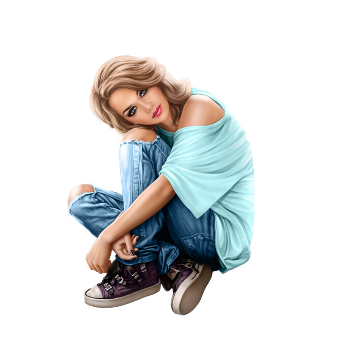 New Woman Drawing Logo Template | PosterMyWall