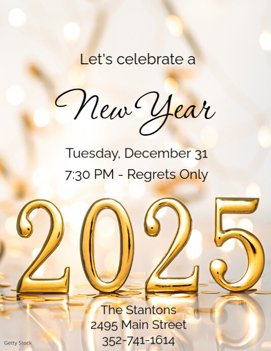New Year's Eve Invitation Template | PosterMyWall