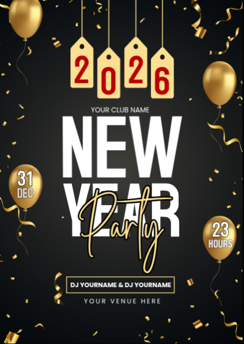 New Year’s Eve Party Template | PosterMyWall