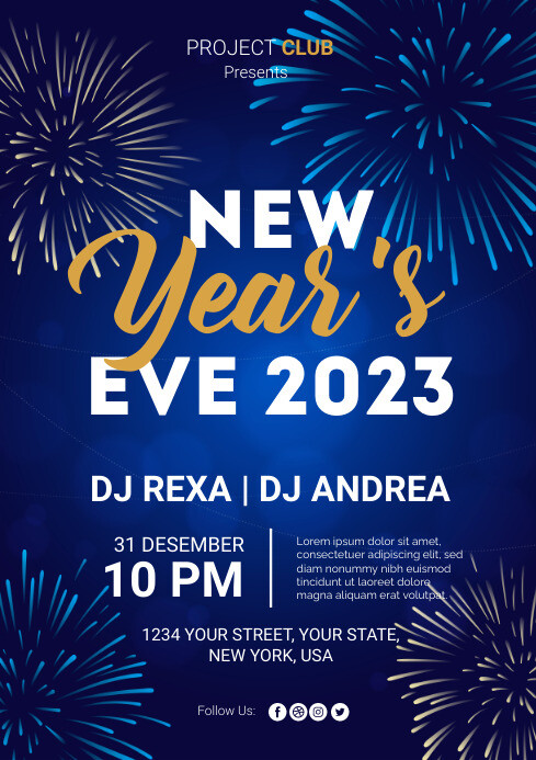 Copy of New Year's Eve 2023 Event Poster | PosterMyWall