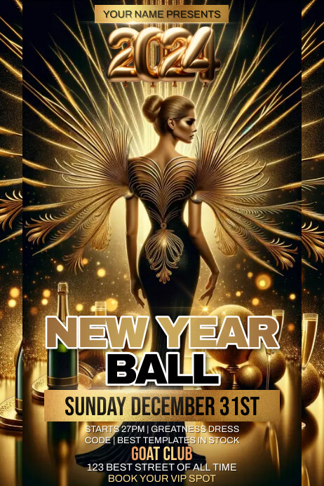 Copy of NEW YEAR'S EVE BALL | PosterMyWall