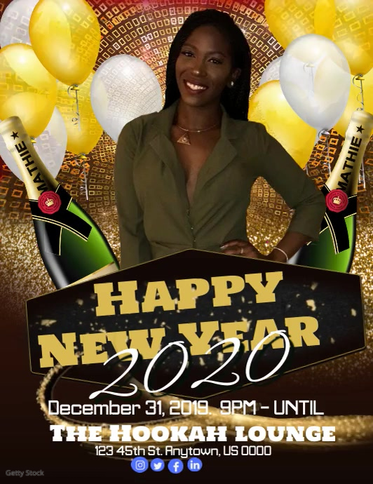Copy of New Year's Eve bash | PosterMyWall