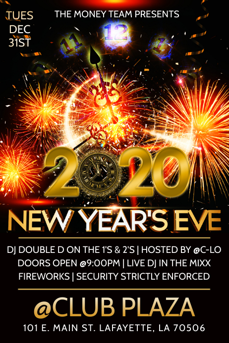Copy of NEW YEAR'S EVE CLUB FLYER | PosterMyWall