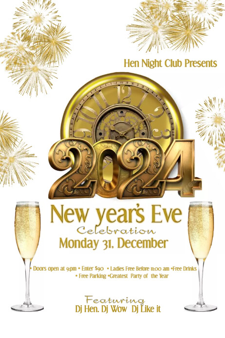 New Year's Eve Event Template | PosterMyWall