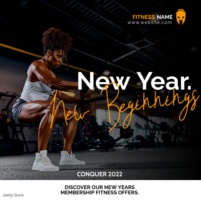 Copy of new year's eve fitness marketing advertisemen | PosterMyWall