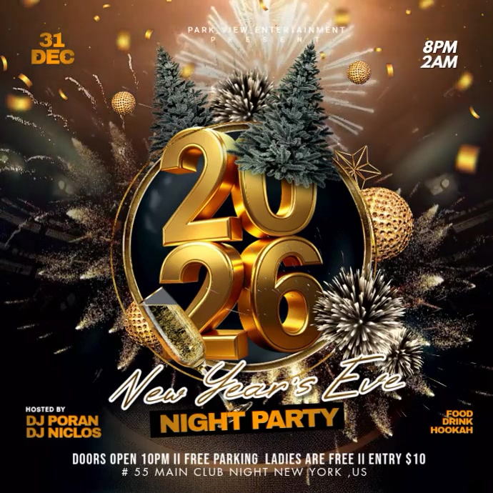 New Year's Eve Party Template | PosterMyWall