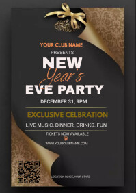 New year party invitation template | PosterMyWall