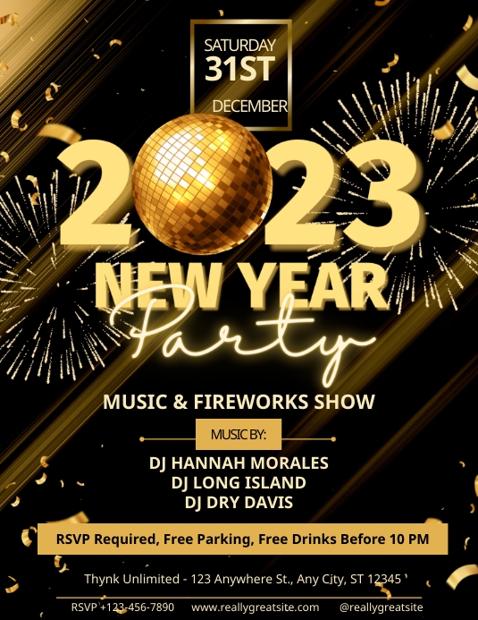New year's eve party template | PosterMyWall