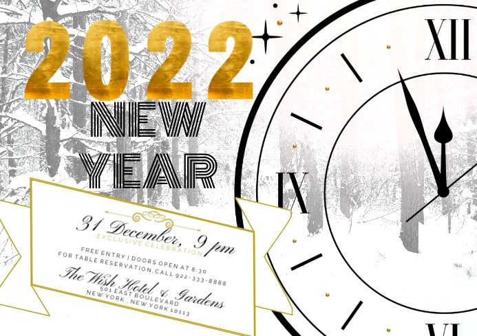 New Year's Event Flyer Template | PosterMyWall