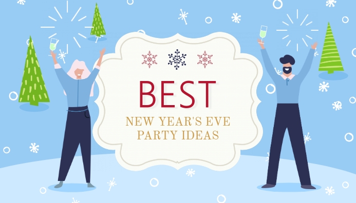 New Year's Party Guide Blog Header Template | PosterMyWall