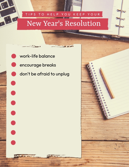 New Year's Resolution Template | PosterMyWall
