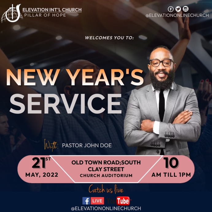 New year's service Template | PosterMyWall