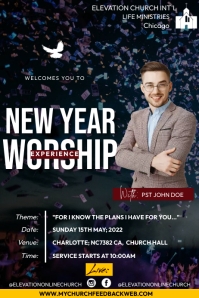 New year Worship Template | PosterMyWall