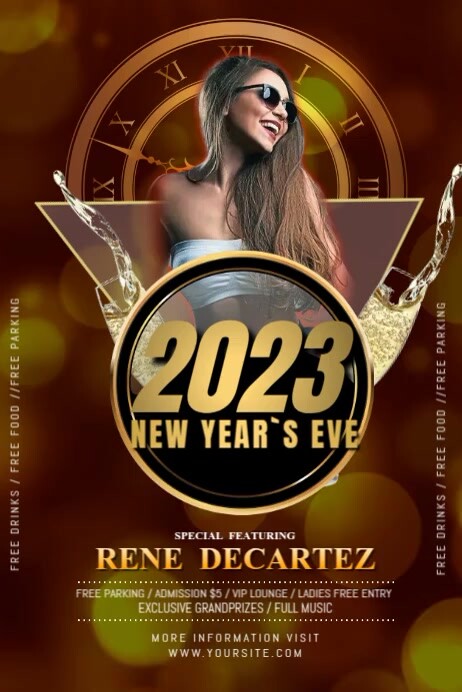 New Year 2023 Celebration Video Ads Template | PosterMyWall