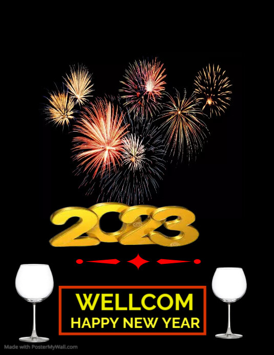 New year 2023 flyer Template | PosterMyWall