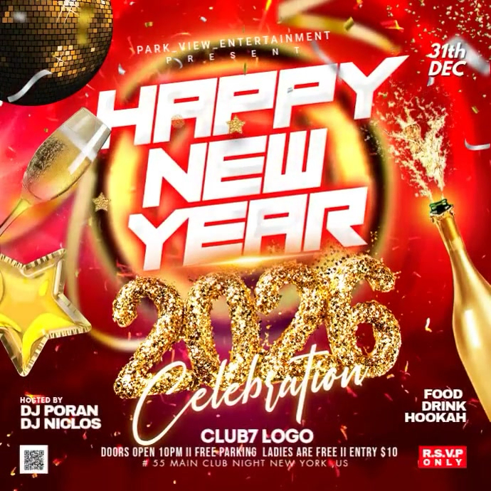 New Year 2024 Celebration ad Template | PosterMyWall