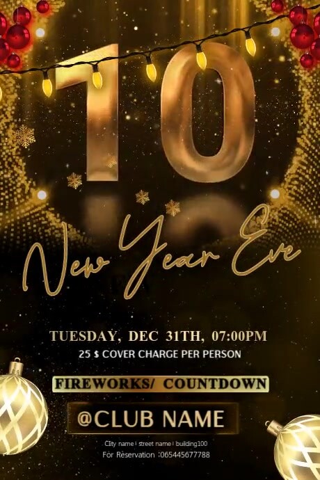 Copy of New year 2025 flyer templates | PosterMyWall