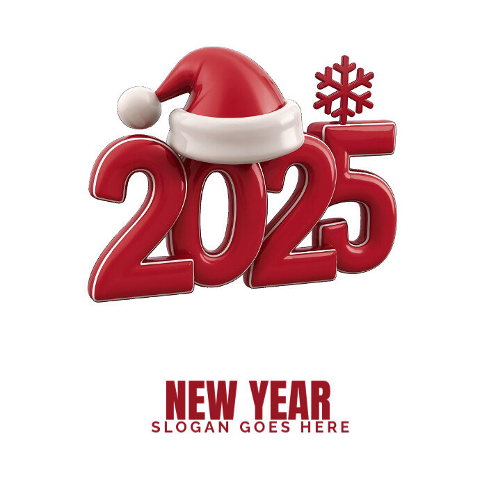 New Year 2025 Text Logo Template | PosterMyWall