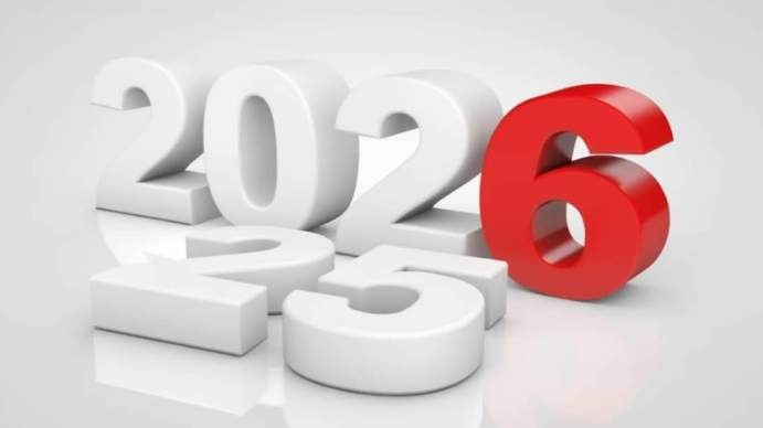 New Year 2026 3D typography Design Template | PosterMyWall