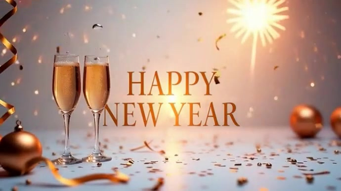 New Year 2026 Fireworks Celebration Template | PosterMyWall