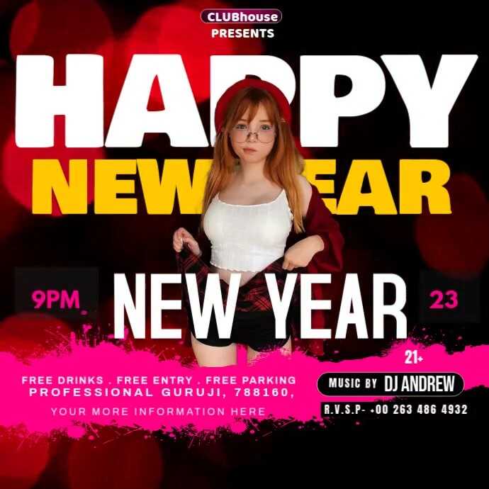 Plantilla de new year bar/club event | PosterMyWall