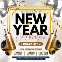 New year bash Template | PosterMyWall