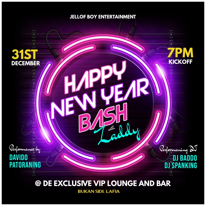 Copy of New year bash flyer | PosterMyWall