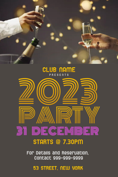 Copy of New year bash party | PosterMyWall