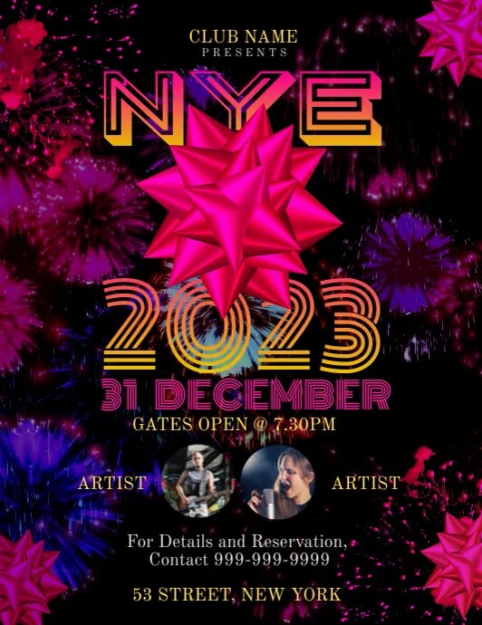 Plantilla de New year bash party | PosterMyWall