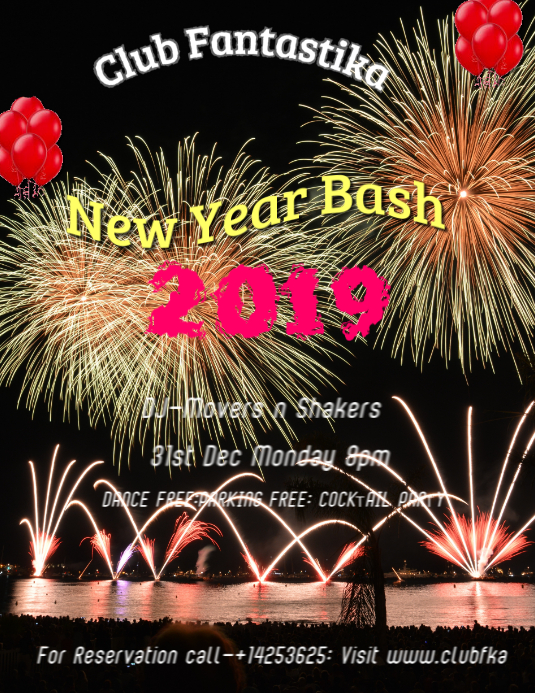 New Year Bash Template | PosterMyWall