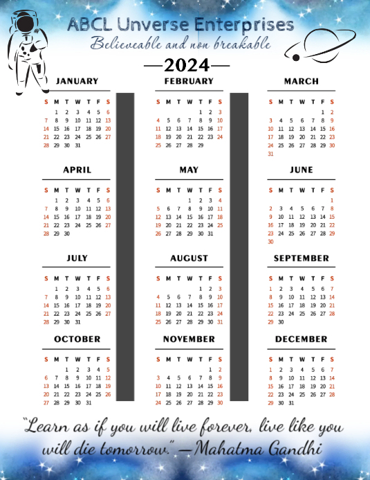 Plantilla de NEW YEAR calendar | PosterMyWall