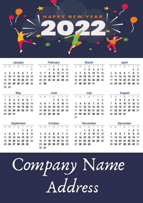 New Year Calendar Template | PosterMyWall