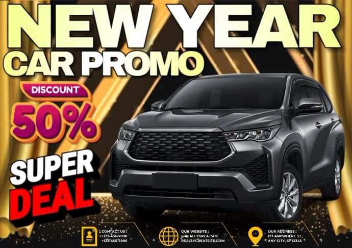 Copy of New Year Car promo | PosterMyWall
