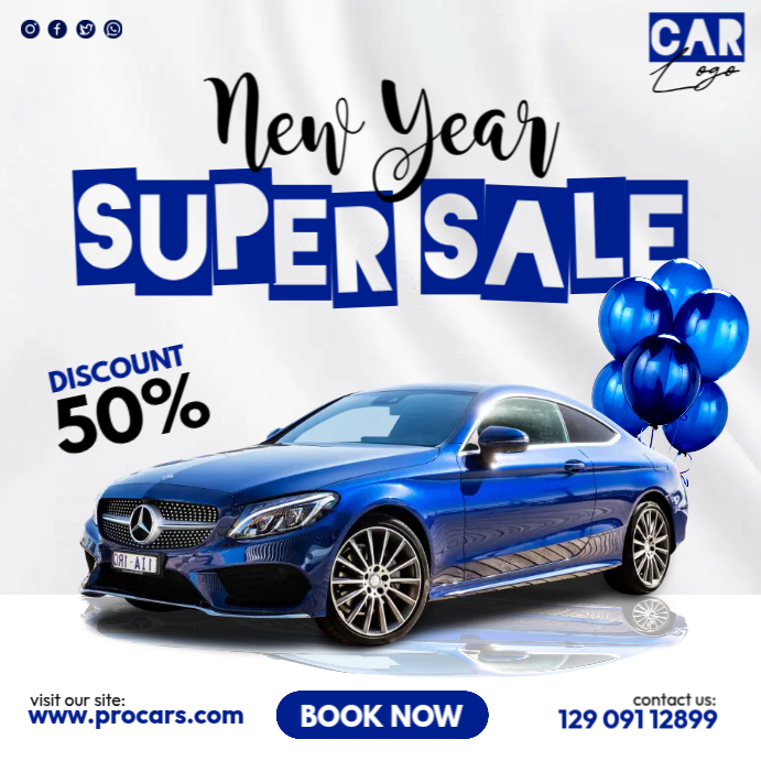 New Year Car Sale Template | PosterMyWall